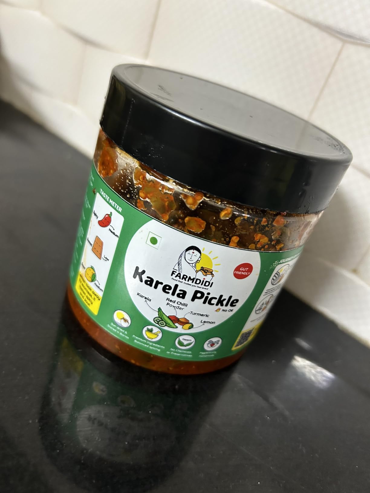 Farm Didi Bitter Gourd Pickle 325g | Karela ka Achaar | Homemade Pickle ...