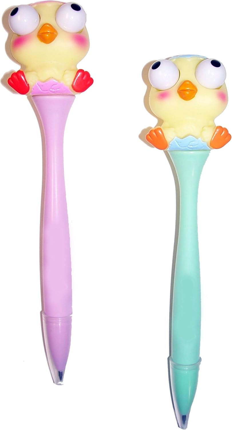 Amazon.com : Inkology Easter Bug Eye Novelty Ball Point Pens, Pink and ...