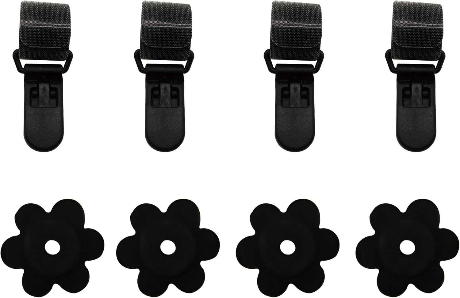 Amazon.com : WARAROR 4 Rubber Stopper and 4 Tiger Clips Garden Flag ...