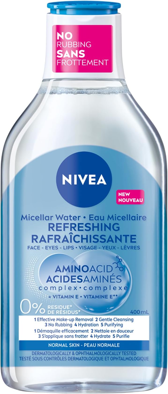 Amazon.com: NIVEA Micellar Cleansing Water, Skin Breathe Rose MicellAIR ...