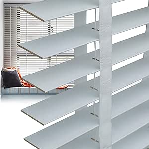 Amazon.com: Indoor Wood Blind 2" Slats Windows Blinds Wooden Venetian Blinds Customizable ...