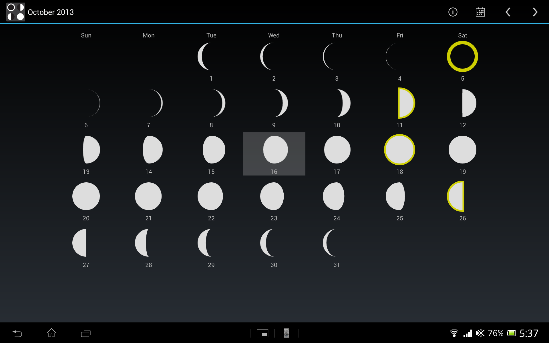 MoonCal - App on Amazon Appstore