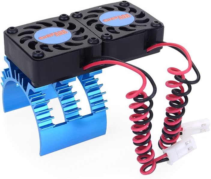 Amazon.com: NBepoch RC Motor Heatsink with Two Cooling Fans 30mm 5V 0 ...