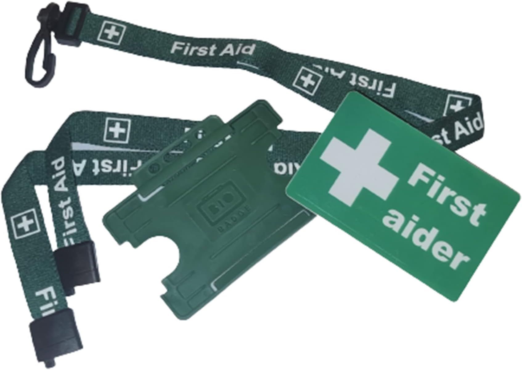 First Aider Lanyard with Badge and Card Holder : Amazon.co.uk ...