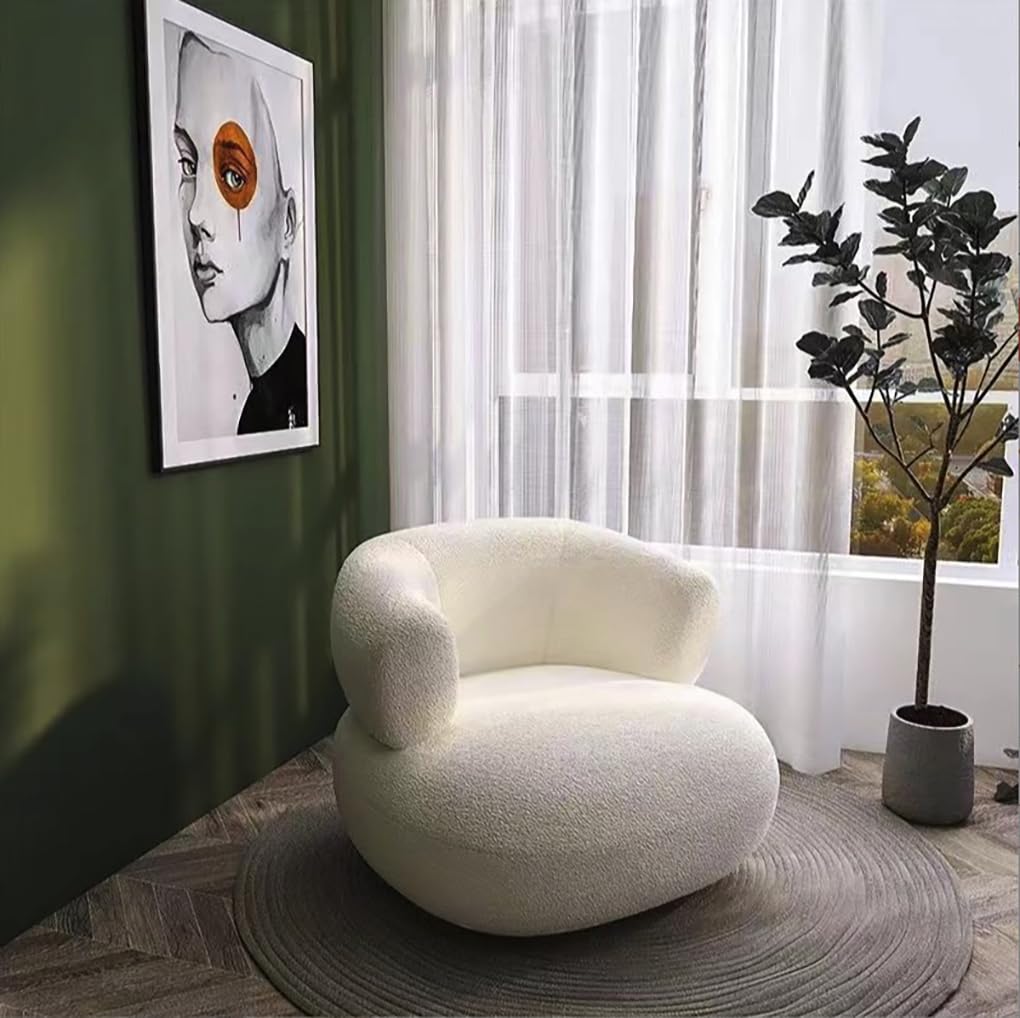 LEDIN Cream style sofa stool home small stool back chair round stool ...