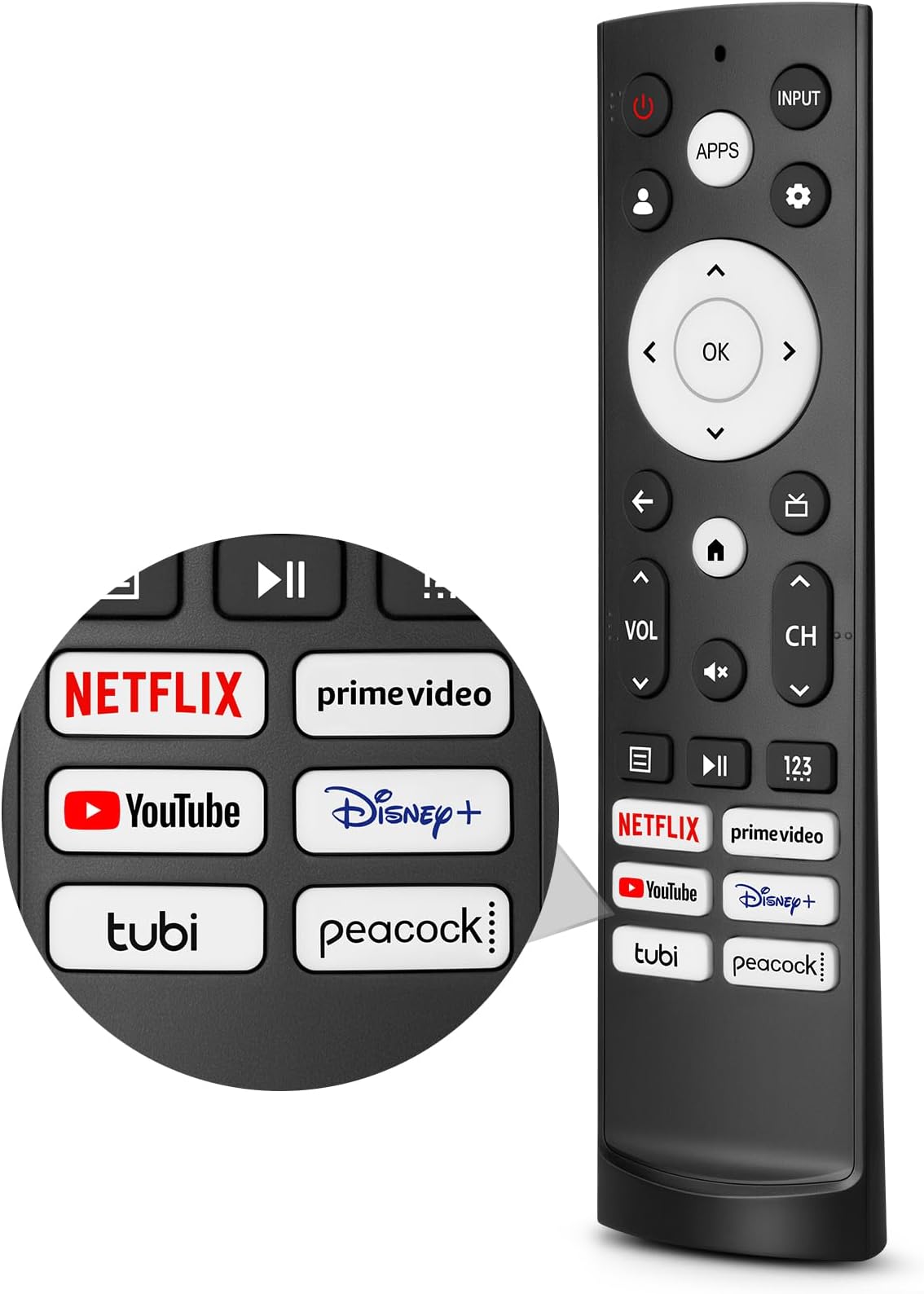 Replacement Remote Control for Hisense Smart Google TV，for Hisense UHD ...