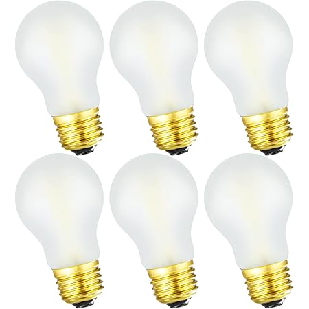 Frosted E26 LED Bulb 6W Equal E26 Edison Bulb 60 Watt Neutral White ...