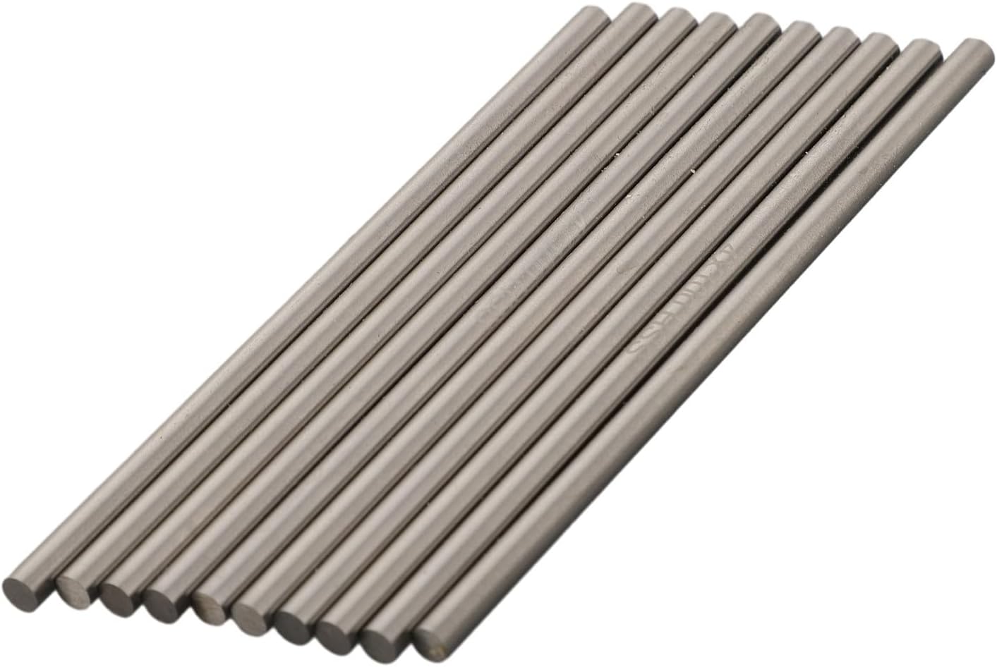 Emiif 10pcs Round Steel Rod, Lathe Bar Stock Tool for Shaft Gear Drill ...