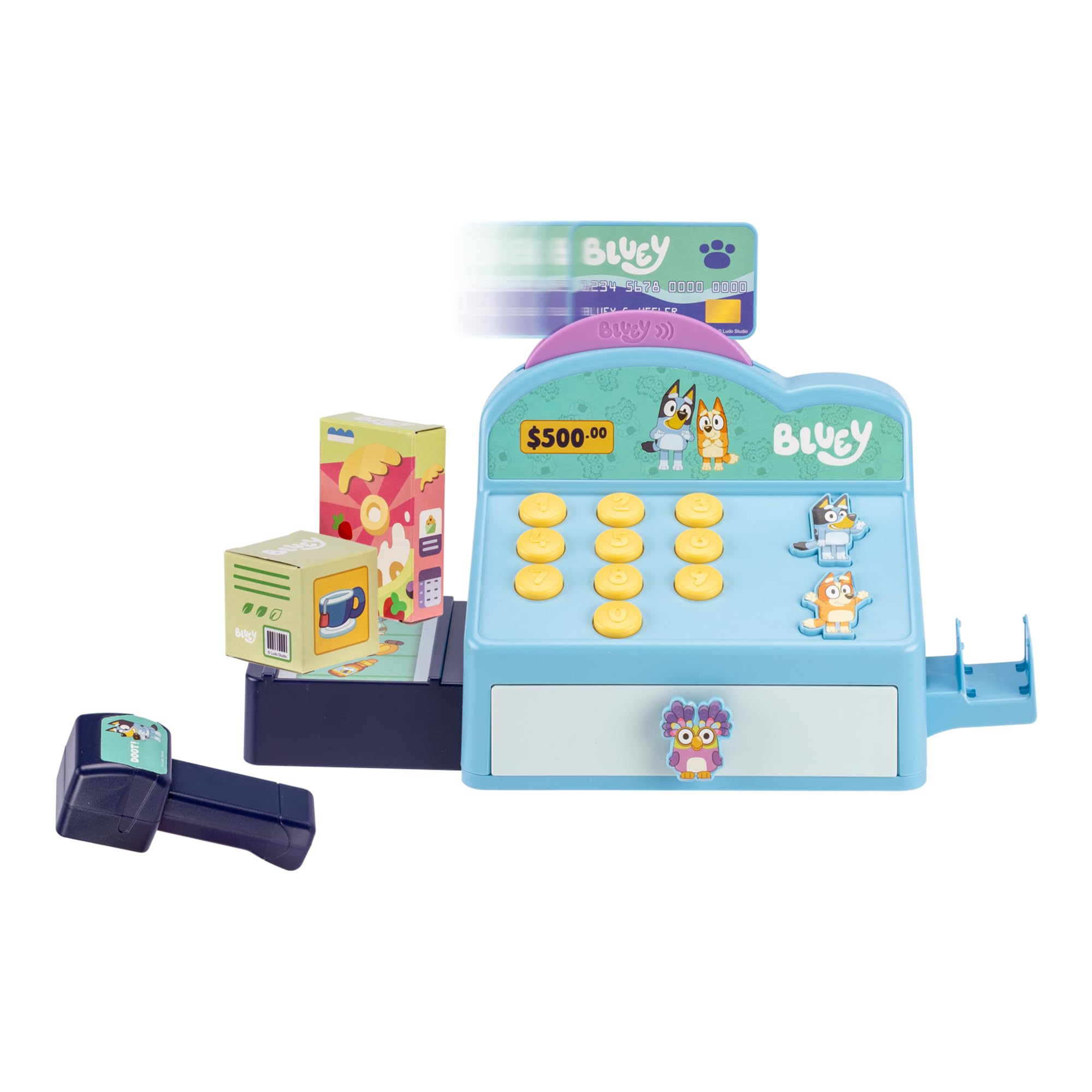 Bluey Cash Register. Press The Buttons to Hear Beeps, Sounds and ...