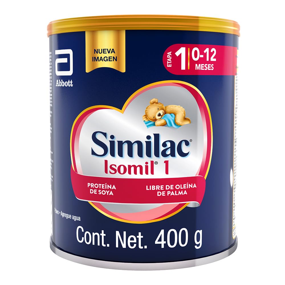 Similac Isomil Etapa 1 400gr, Fórmula Infantil a Base de Proteína de ...