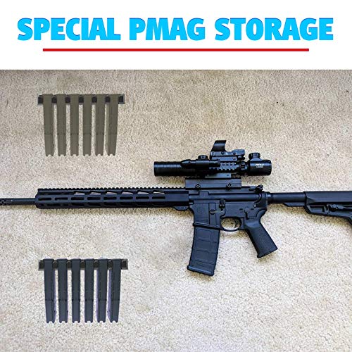 Snapklik.com : 4Pack 6X Standard Mag Wall Mount,AR Mag Holder, Mag ...