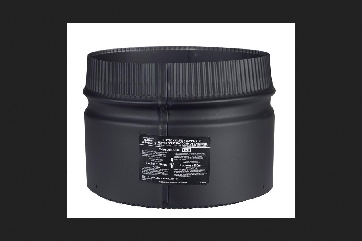 Amazon.com: Selkirk Adjustable Stainless Steel Stove Pipe Adapter ...