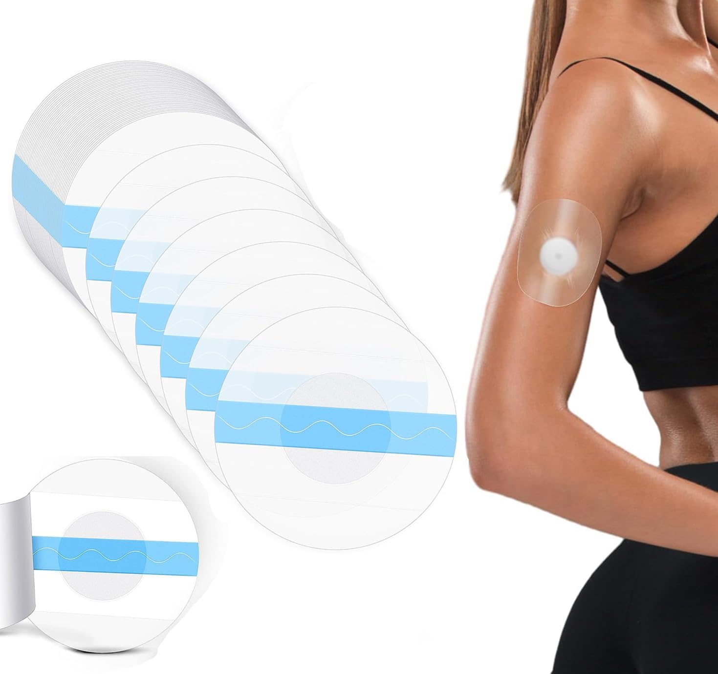 50 Pack Libre Sensor Covers, Waterproof Sensor Patches, Waterproof ...