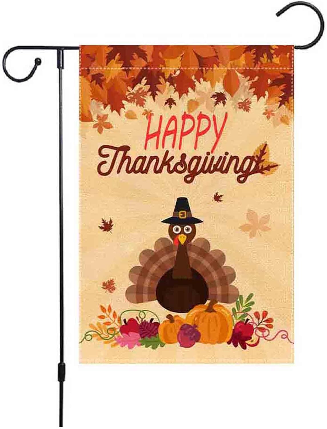 Amazon.com : Fall Thanksgiving Small Garden Flag 12x18 Inch Vertical ...