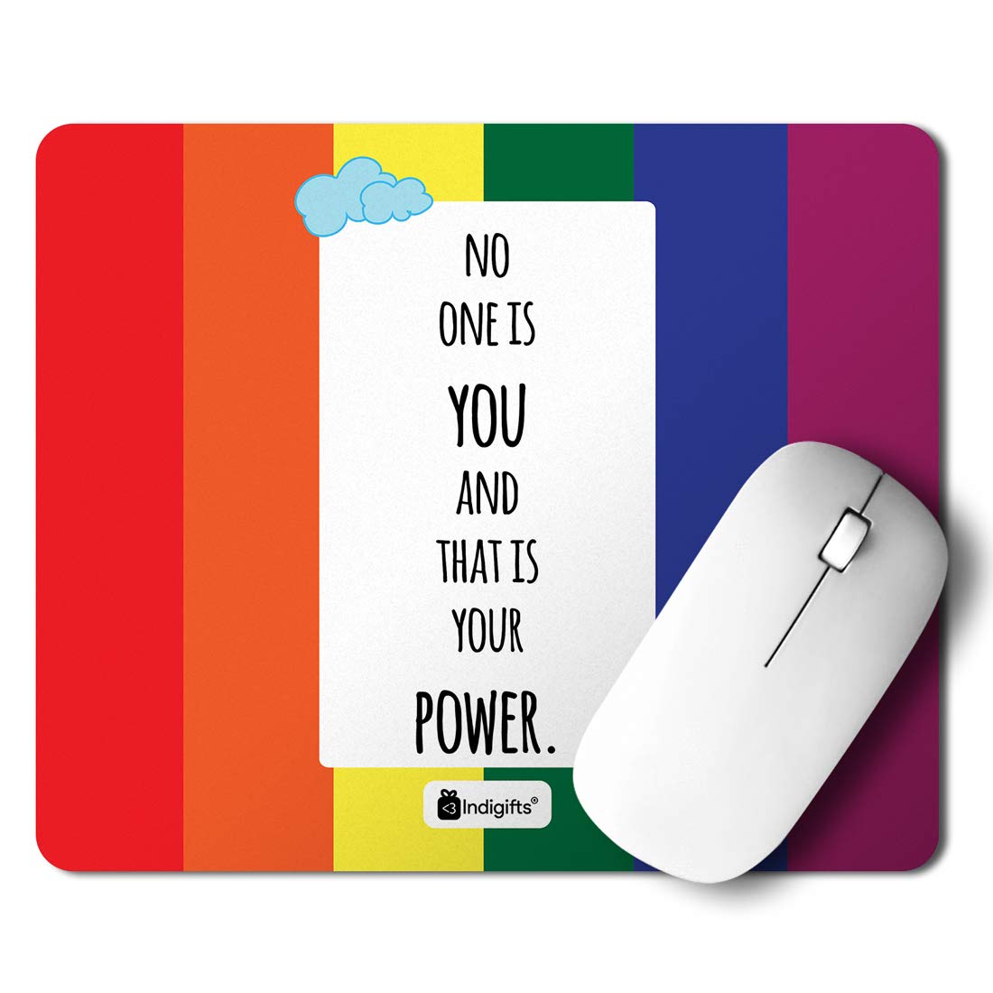 Indigifts LGBT Gifts Motivational Quote Multi Mouse Pad 8.5x7 inches ...