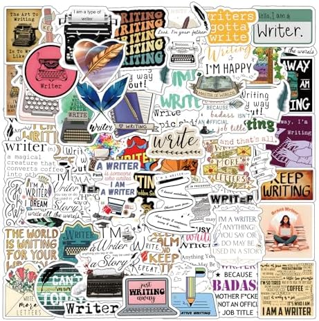 Amazon.com: 123Pcs Creation Writing Stickers Pack, Aesthetic Vinyl ...