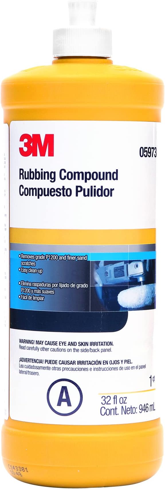Amazon.com: 3M Auto Care Rubbing Compound, 03900, 8 oz : Automotive
