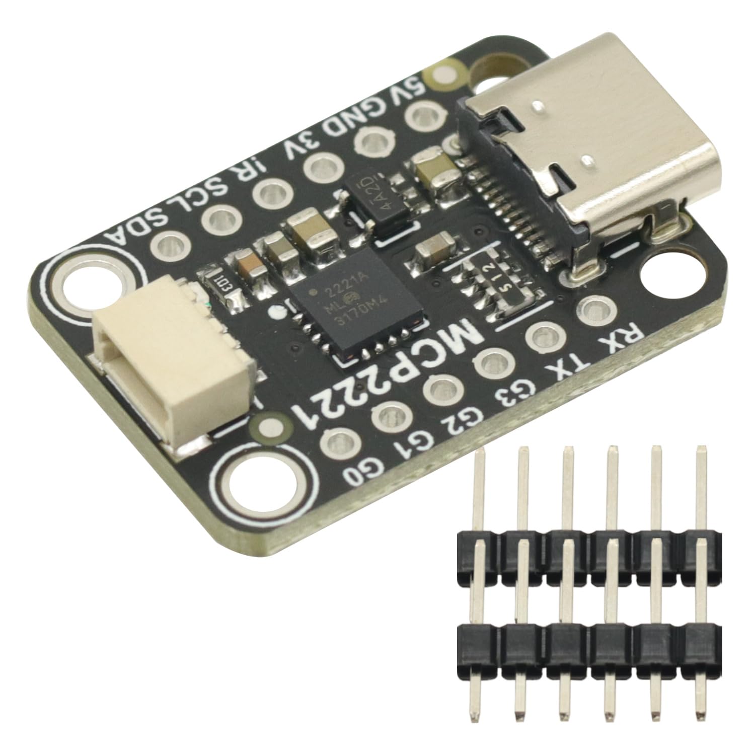Snapklik.com : MCP2221A USB To GPIO ADC I2C Conversion Module Type-C ...