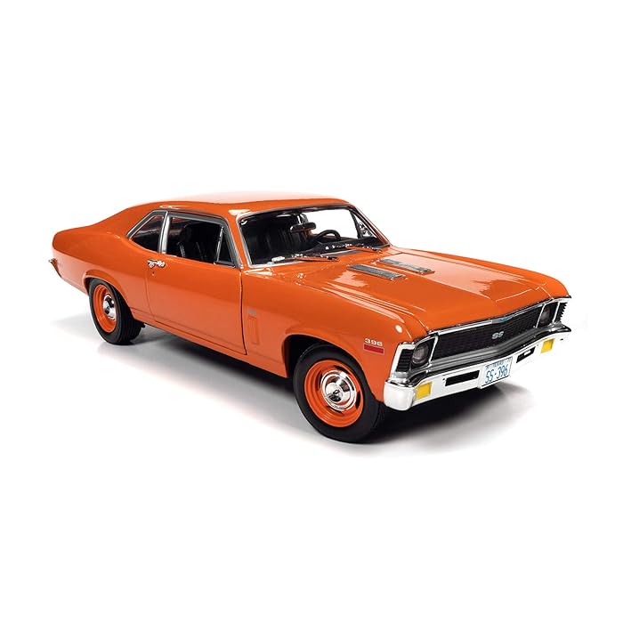 Buy Auto World 1970 Chevy Nova SS 396, Hugger Orange AMM1226 - 1/18 ...