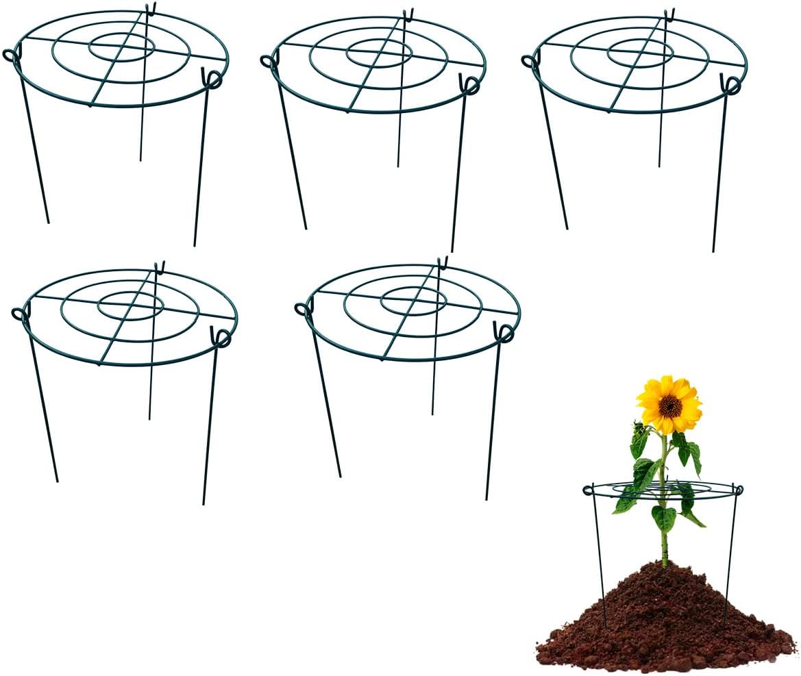 Amazon.com : Peony Cages Plant Support Stakes Grow Through Grid Grow ...