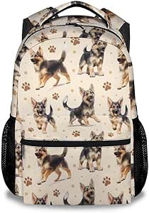 Amazon.com | COZYAURA Backpacks for Kids - Cute German Shepherd ...