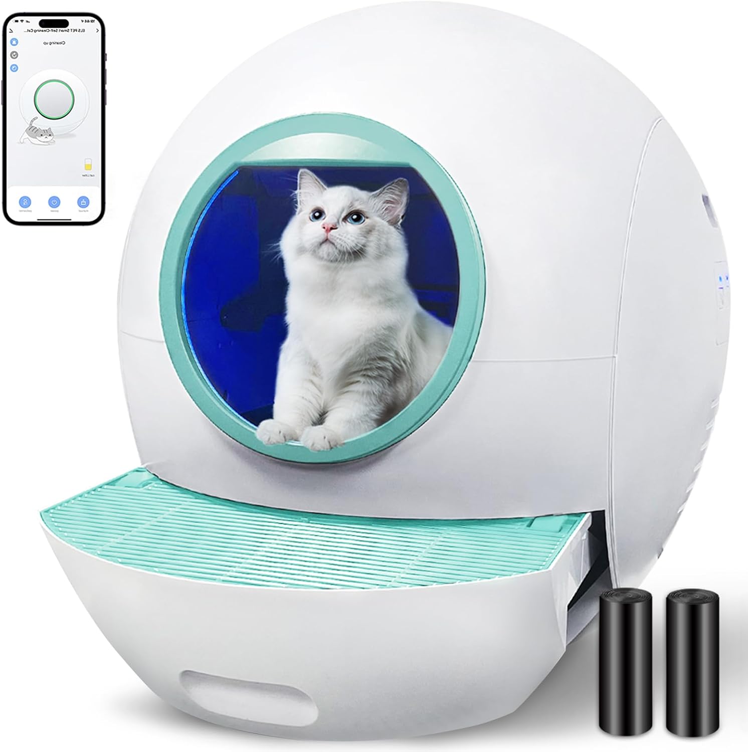 Amazon.com: Self-Cleaning Litter Box, Automatic Litter Box Self ...