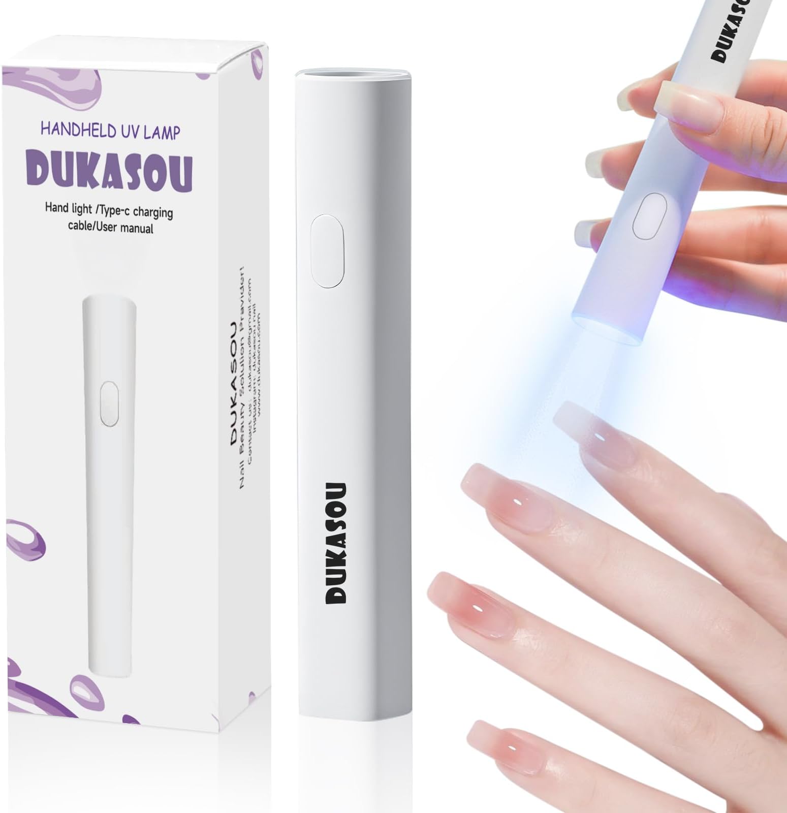 Amazon.com : Oxizona Handheld UV Nail Lamp for Gel Nails, Mini UV Light ...