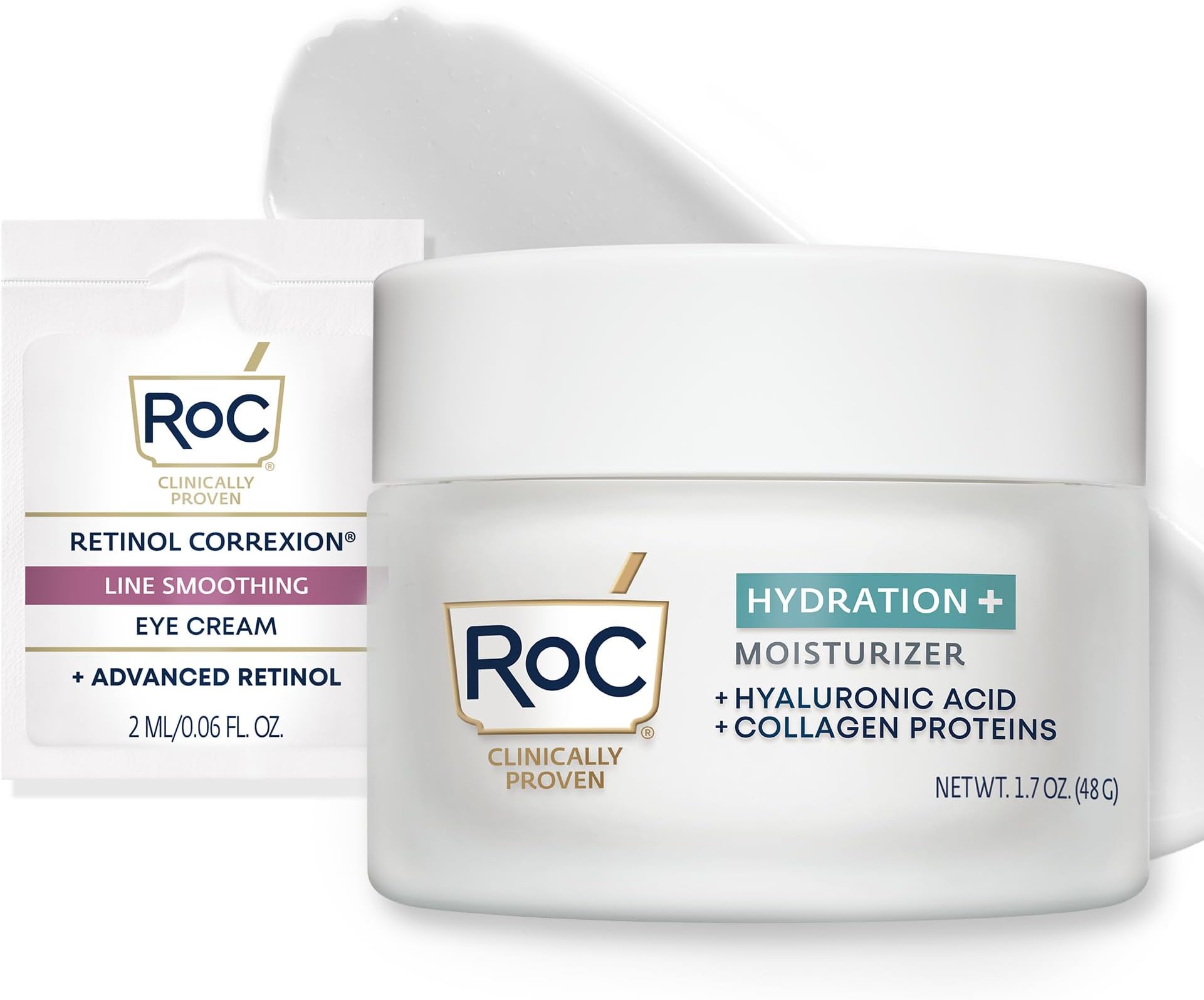 Amazon.com: RoC Hydration+ Hyaluronic Acid Moisturizer Face Cream ...