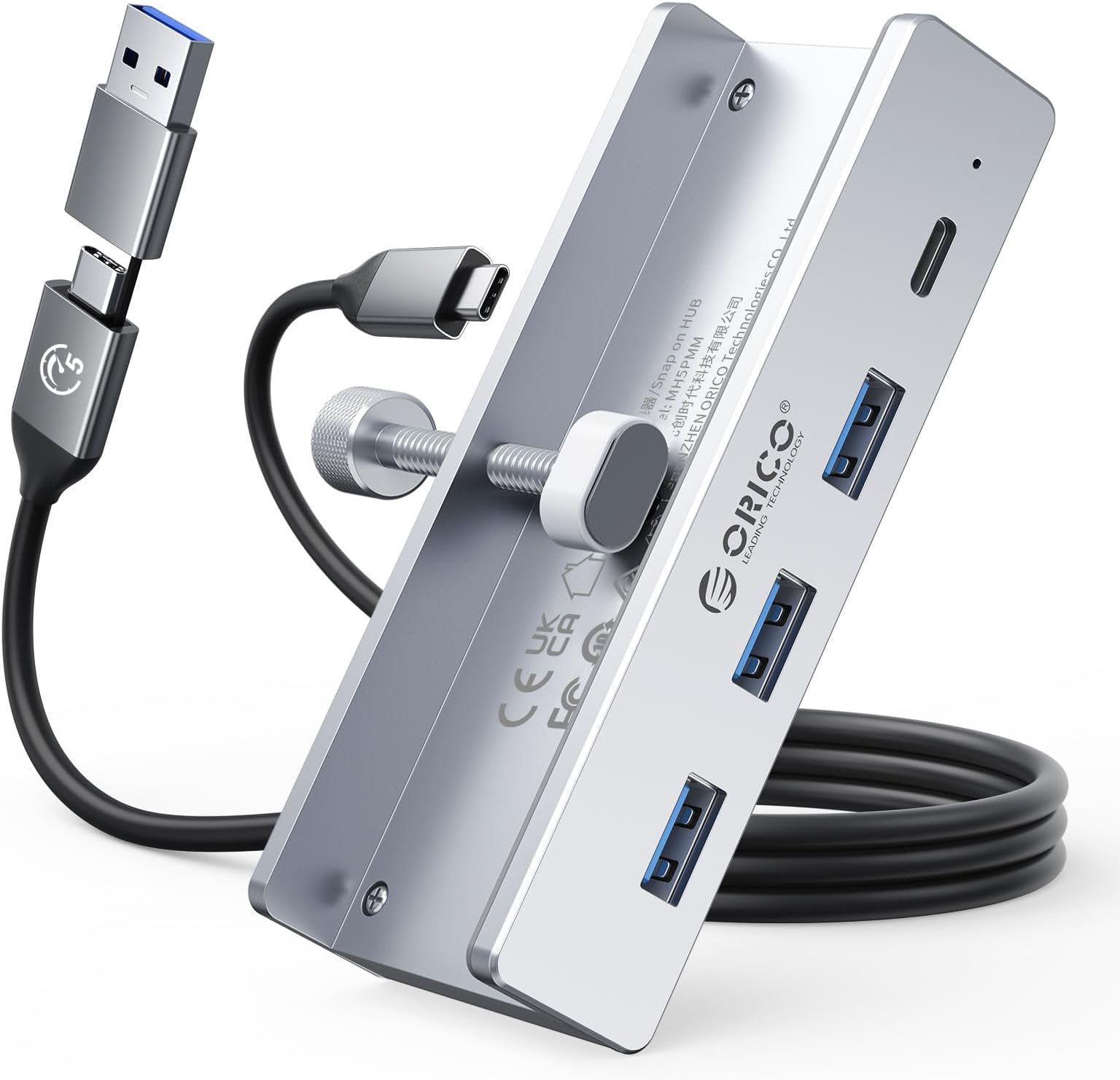 Hub USB 3.0 4 Ports ORICO, Hubs USB Type de Clip 5 Gbps Mini Data Hub ...