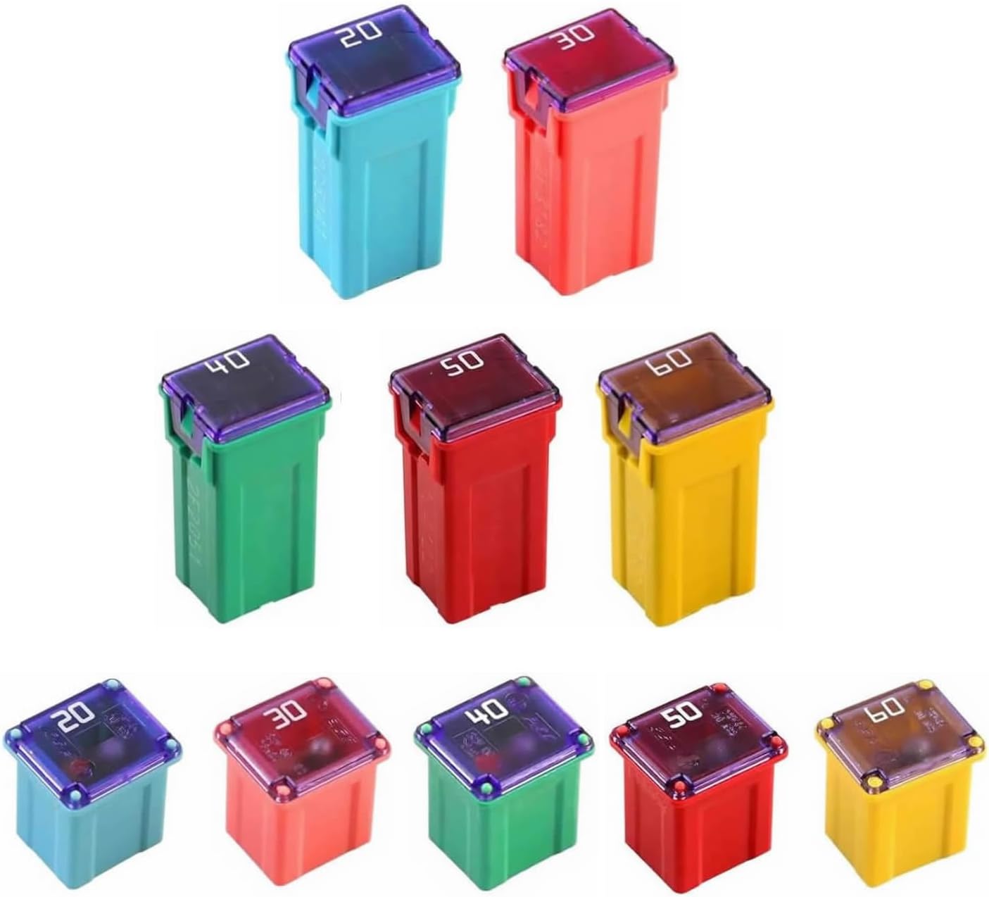 Jcase Fuse Kit Mini Jcase Fuse Assortment Low-HIGH Profile 20A 30A 40A ...