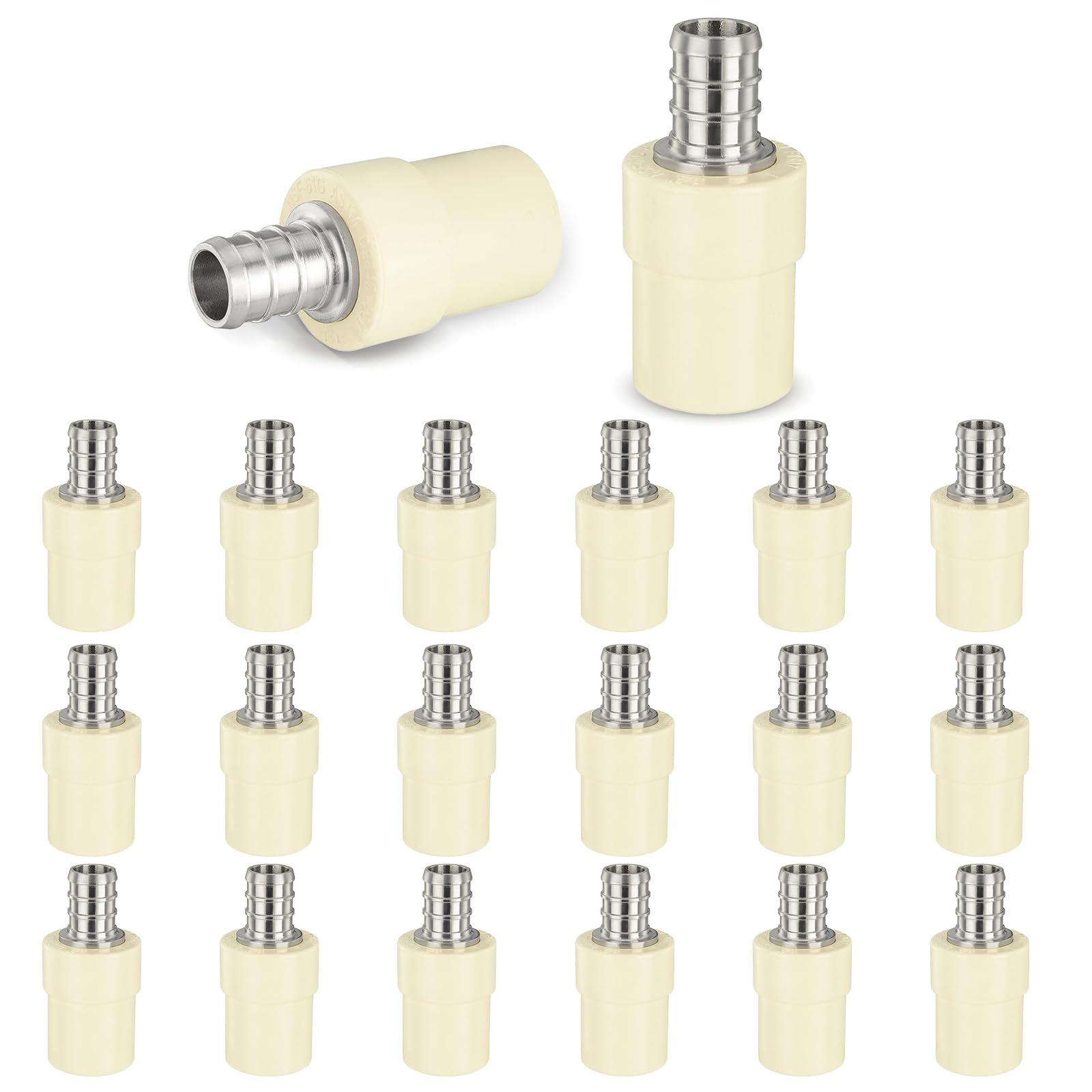 Snapklik.com : 20-Pack HeSun 1/2-Inch CPVC Transition Coupling, 1/2 ...