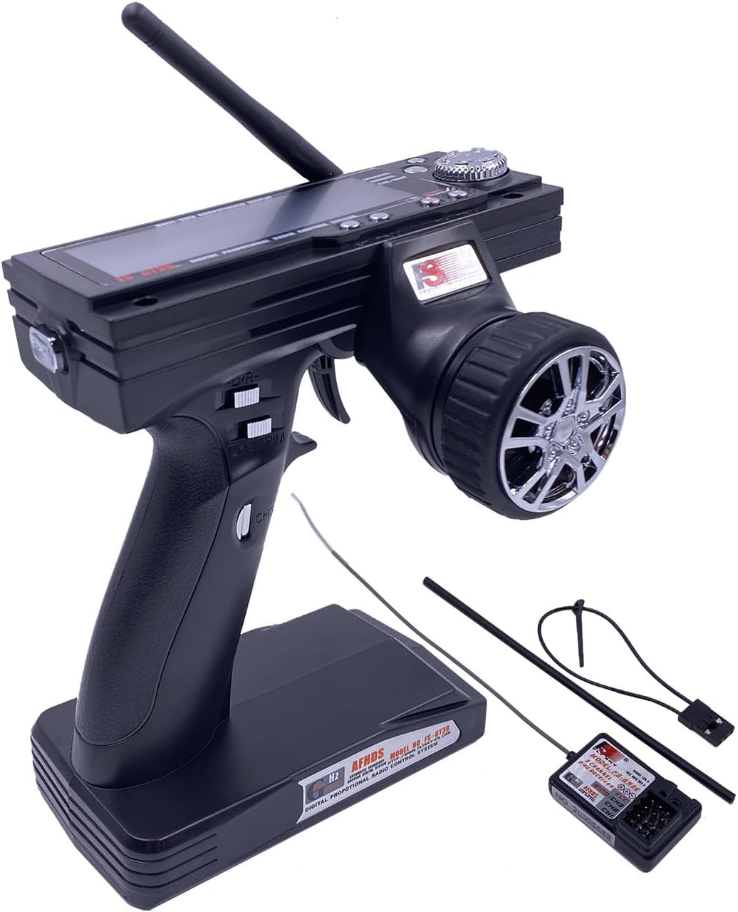 Alaohu FS-GT3B 3 Channels RC Transmitter and Receiver FS-GR3E 2.4GHz Flysky AFHDS Radio Control ...