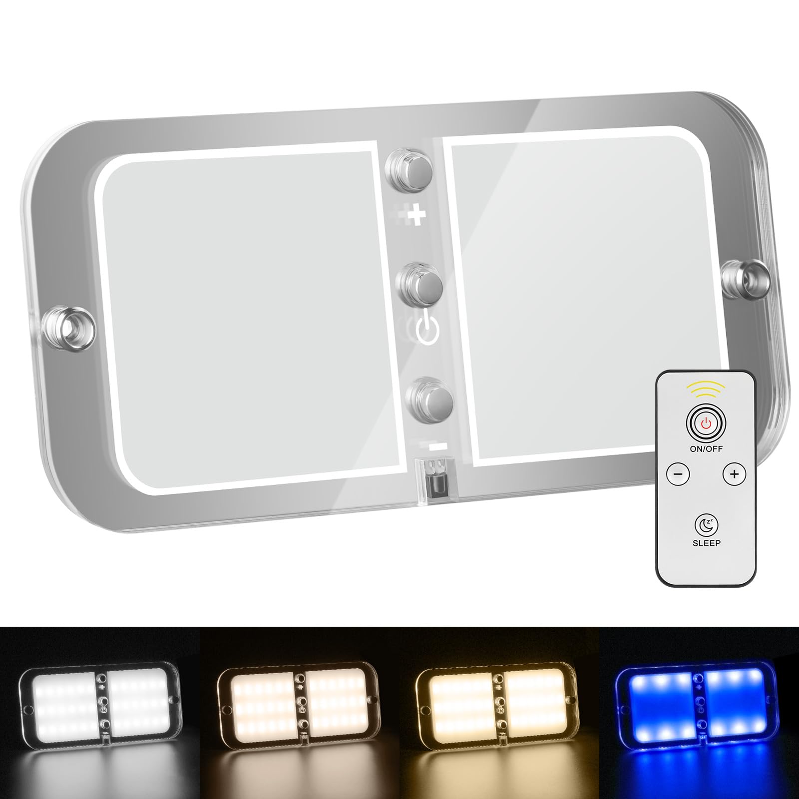 URAQT RV LED Ceiling Light, RV Lights Interior, with Remote and Switch ...