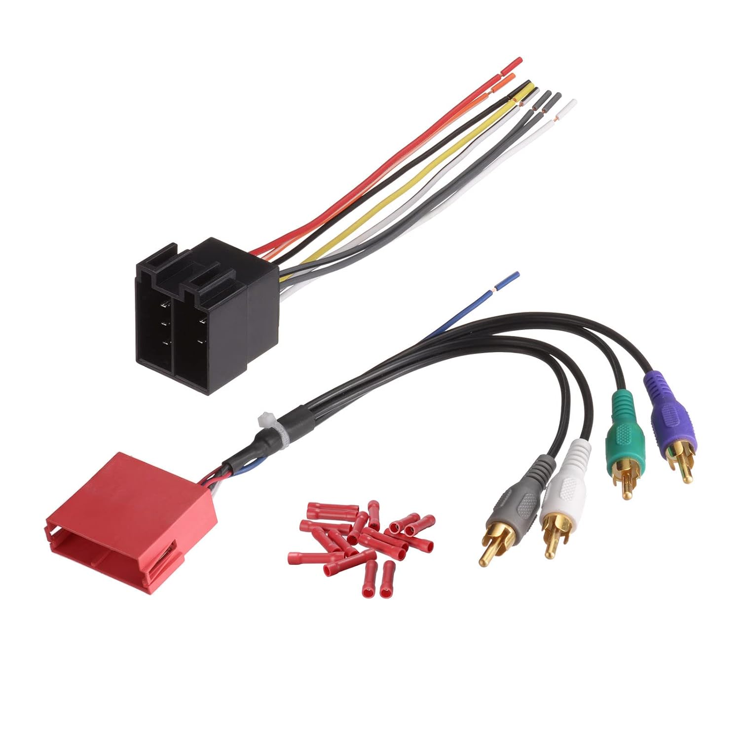 Amazon.com: Bingfu Car Stereo Wiring Harness for Select Vehicles Radio ...