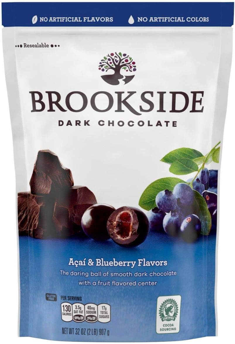 Amazon.com : Brookside Dark Chocolate, Acai/Blueberry, Basic, 32 Oz ...