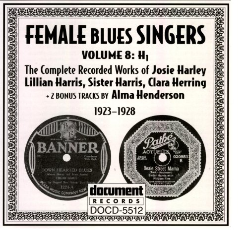 Amazon.com: Female Blues Singers Vol. 8 H (1923-1928) : Various Artists ...