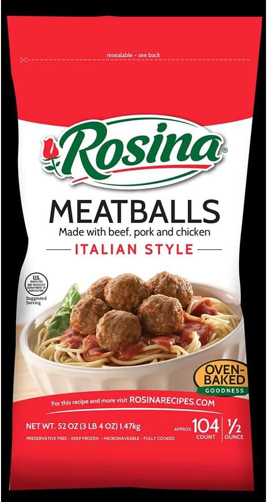 Amazon.com: Rosina Italian Style Meatball, 52 Ounce - 8 per case ...