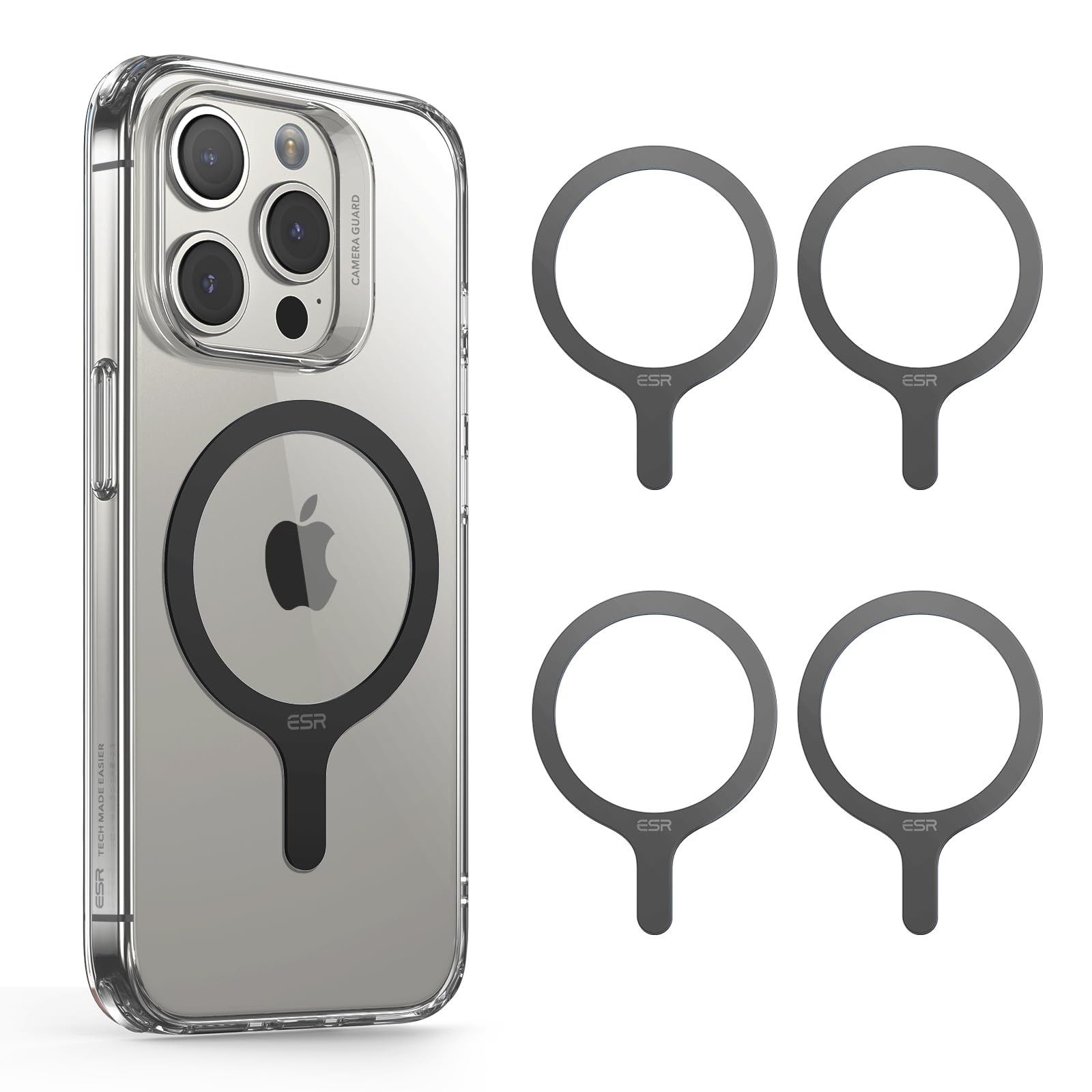 Amazon.com: ESR for MagSafe Sticker 360, MagSafe Ring Magnet (HaloLock ...