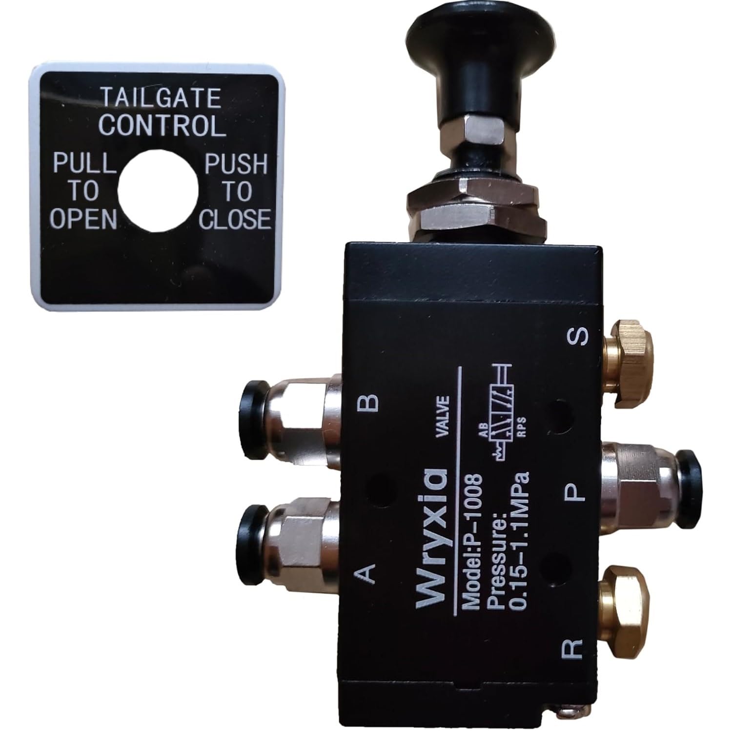 Amazon.com: Wryxia Air Valve Push-Pull 4 Way 2 Position Manual Dump ...