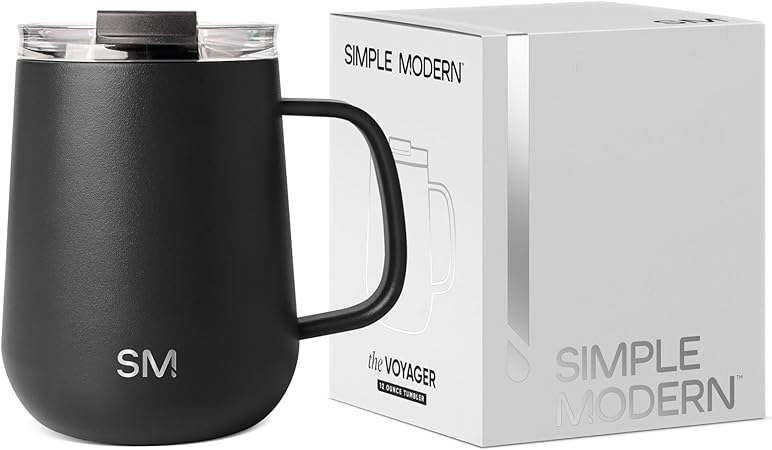 Amazon.com: Simple Modern Travel Coffee Mug with Lid and Handle ...