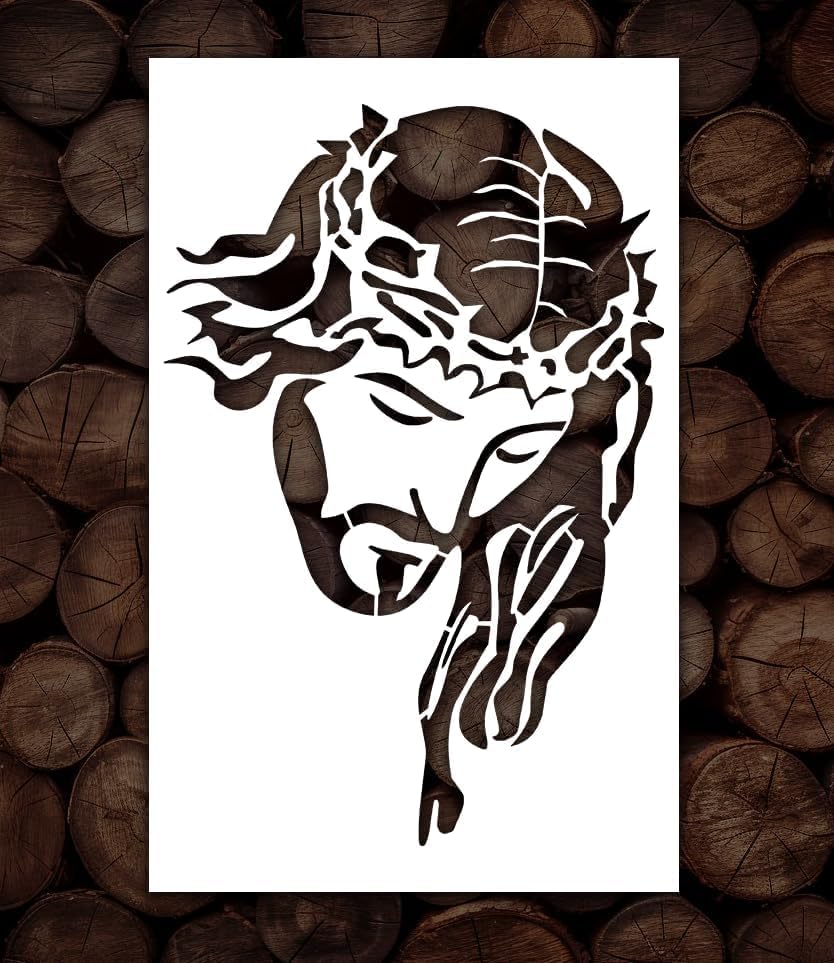 Amazon.com : Jesus Christ Stencil Template - Reusable Religious ...