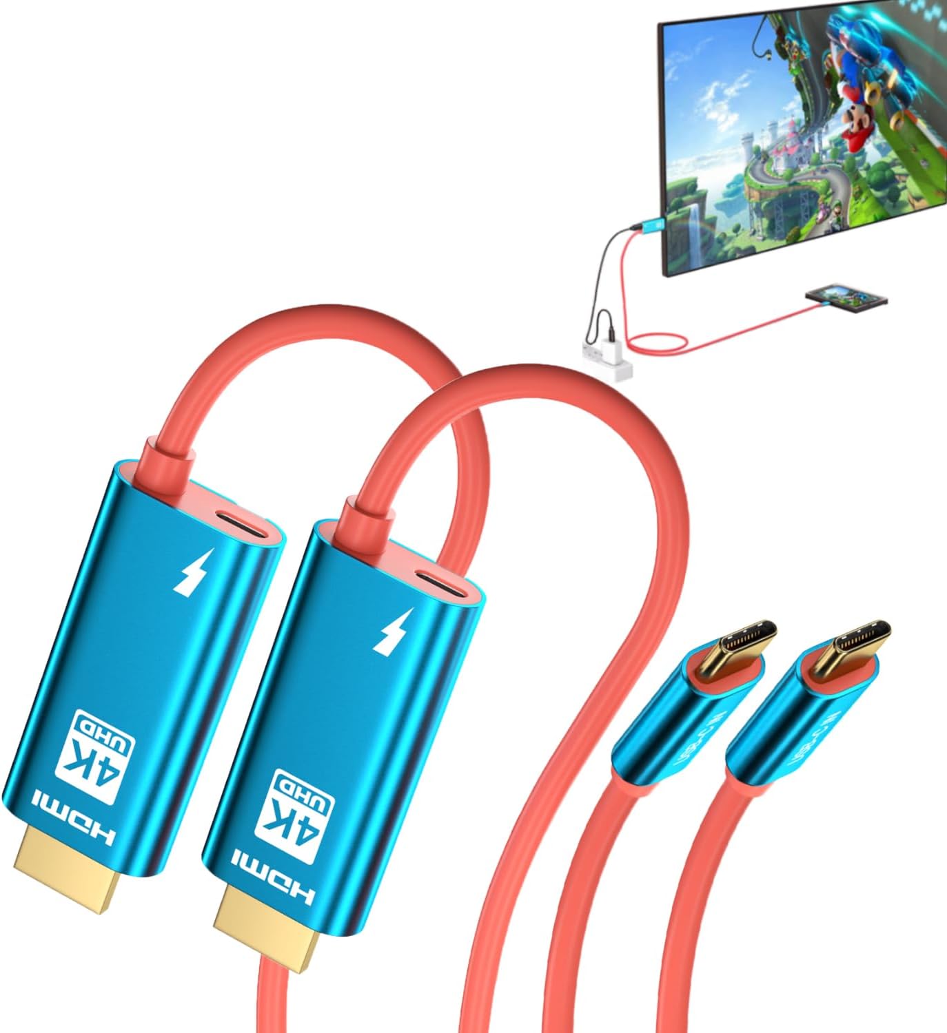 Amazon.com: QCEs USB C to HDMI Adapter, Supports Nintendo Switch ...