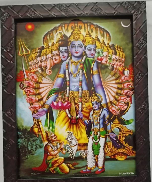 Lord krishna vishwaroop To Arjuna Virat roop Vishnu Krisha Viswaroopam ...