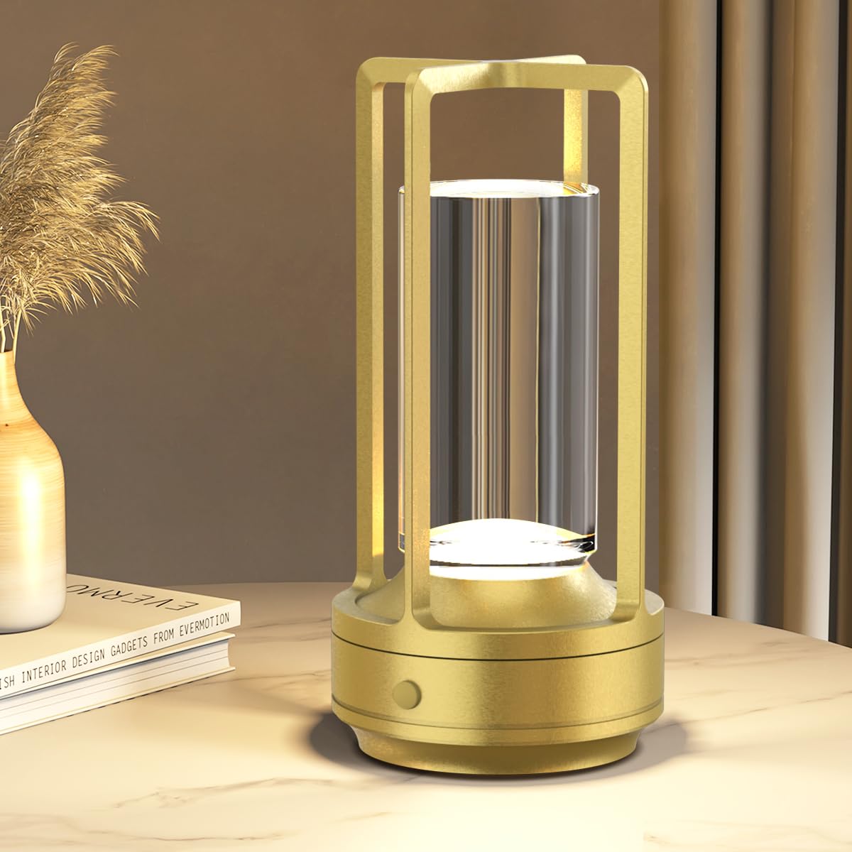 Cordless Portable Table Lamp Rechargeable for Indoor/Outdoor, 3000mAh ...