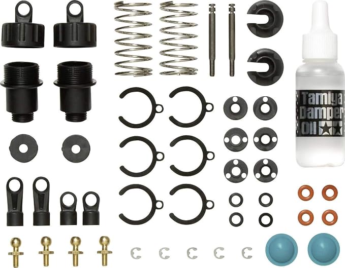 Tamiya 300050746 50746 1:10 Oil Pressure Shock Absorber Black with ...