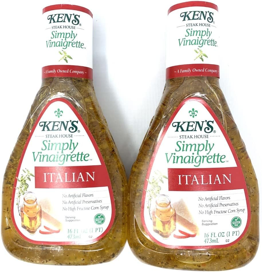 Amazon.com : Kens Steak House, Simply Vinaigrette Greek Salad Dressing ...