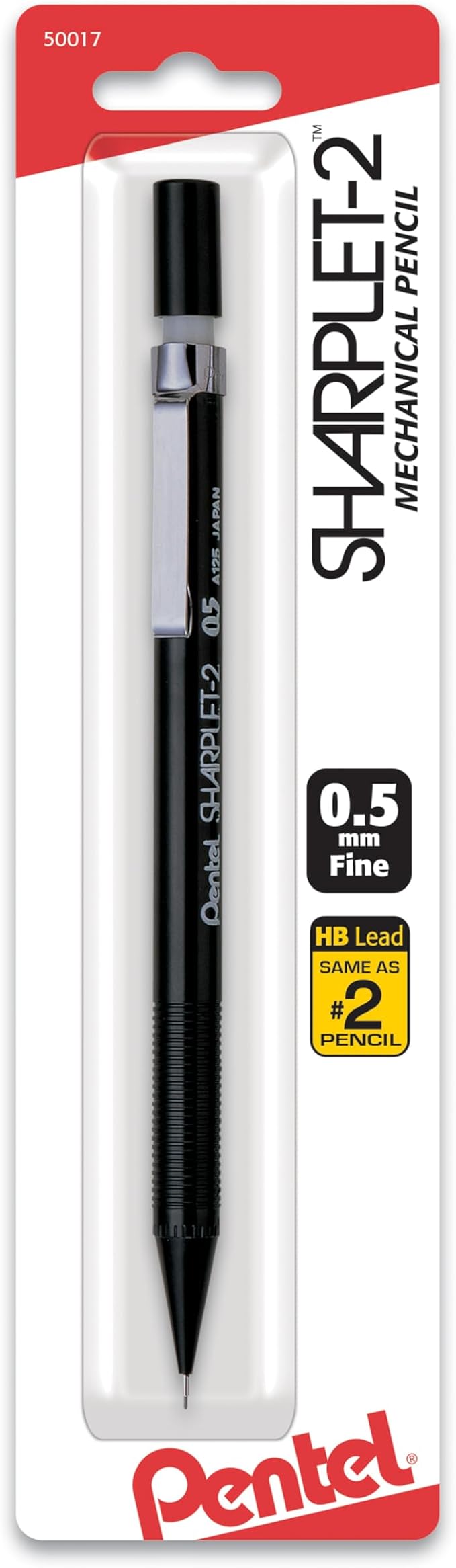 Amazon.com : Pentel Sharplet-2 Automatic Pencil, 0.5mm, Black, 1 Pack ...