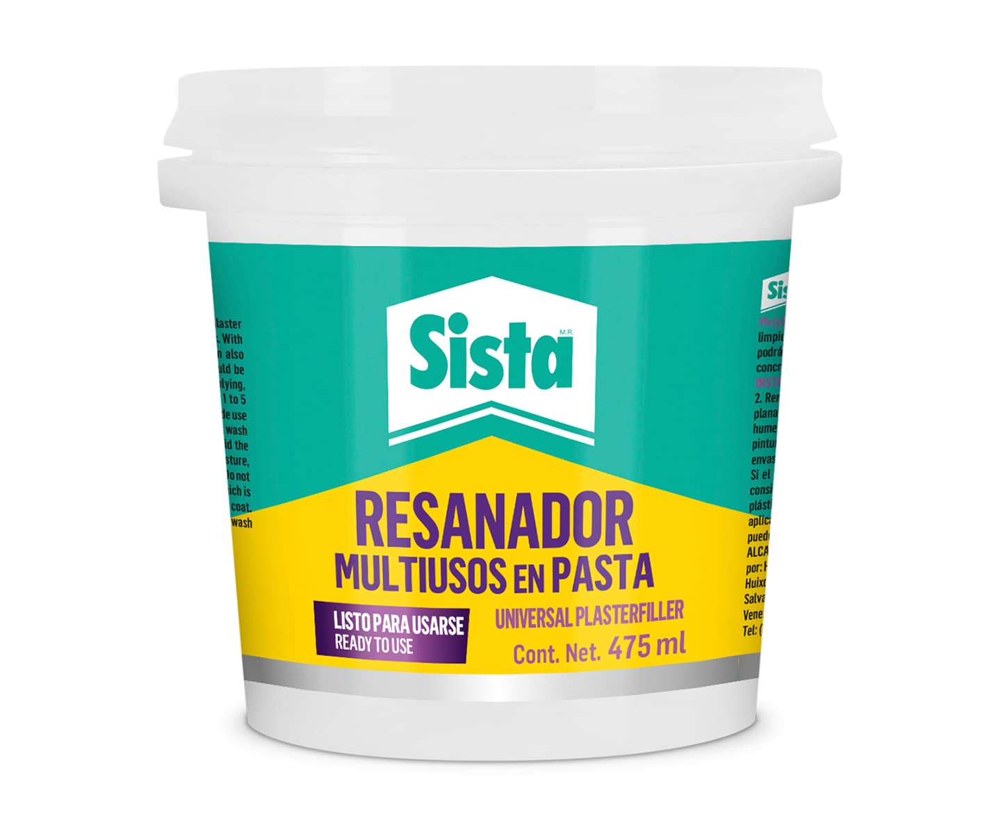 Sista Resanador Multiusos, pasta suave para resanar, cubrir huecos o ...