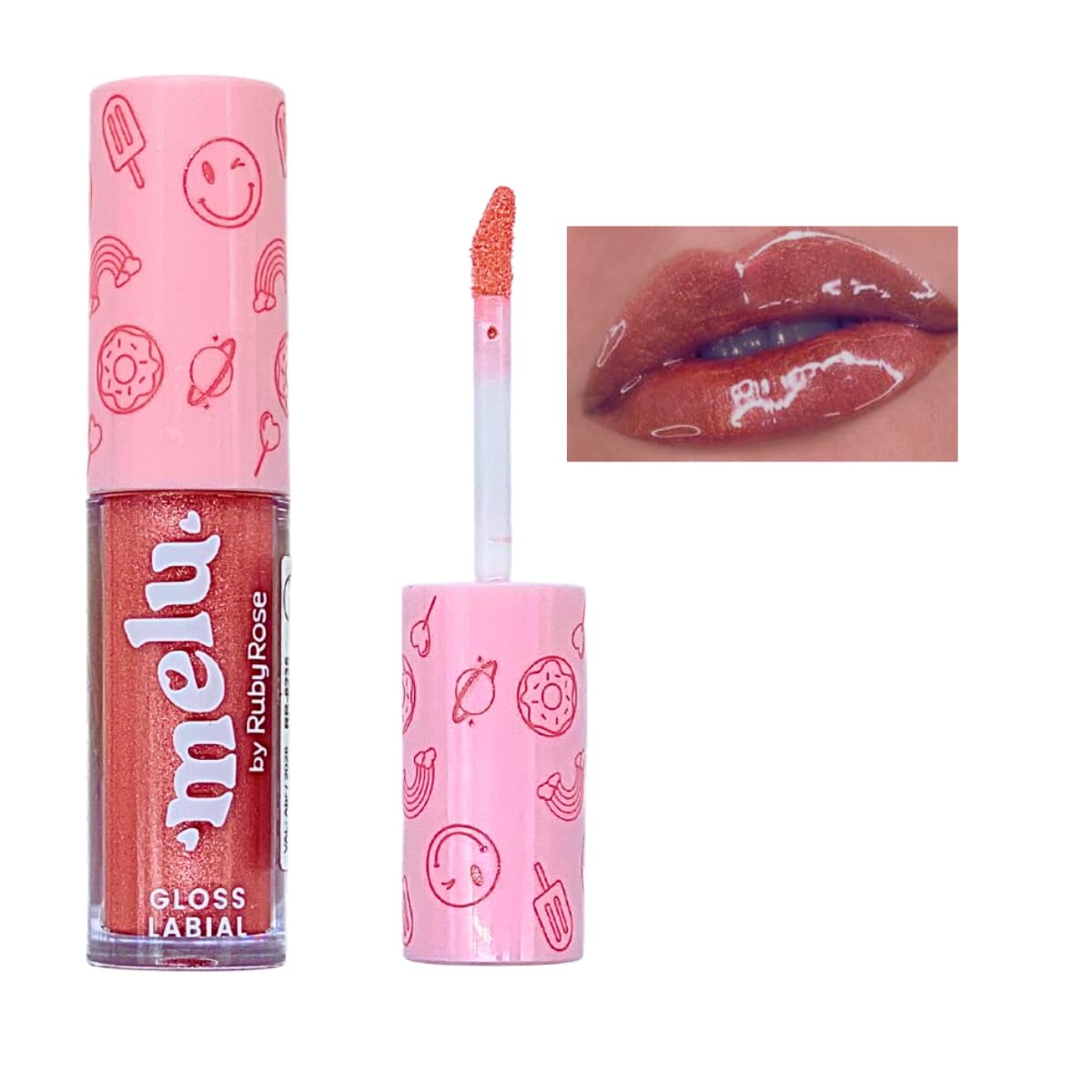 Gloss Labial Papaya Com Cassis RR82352 Melu | Amazon.com.br