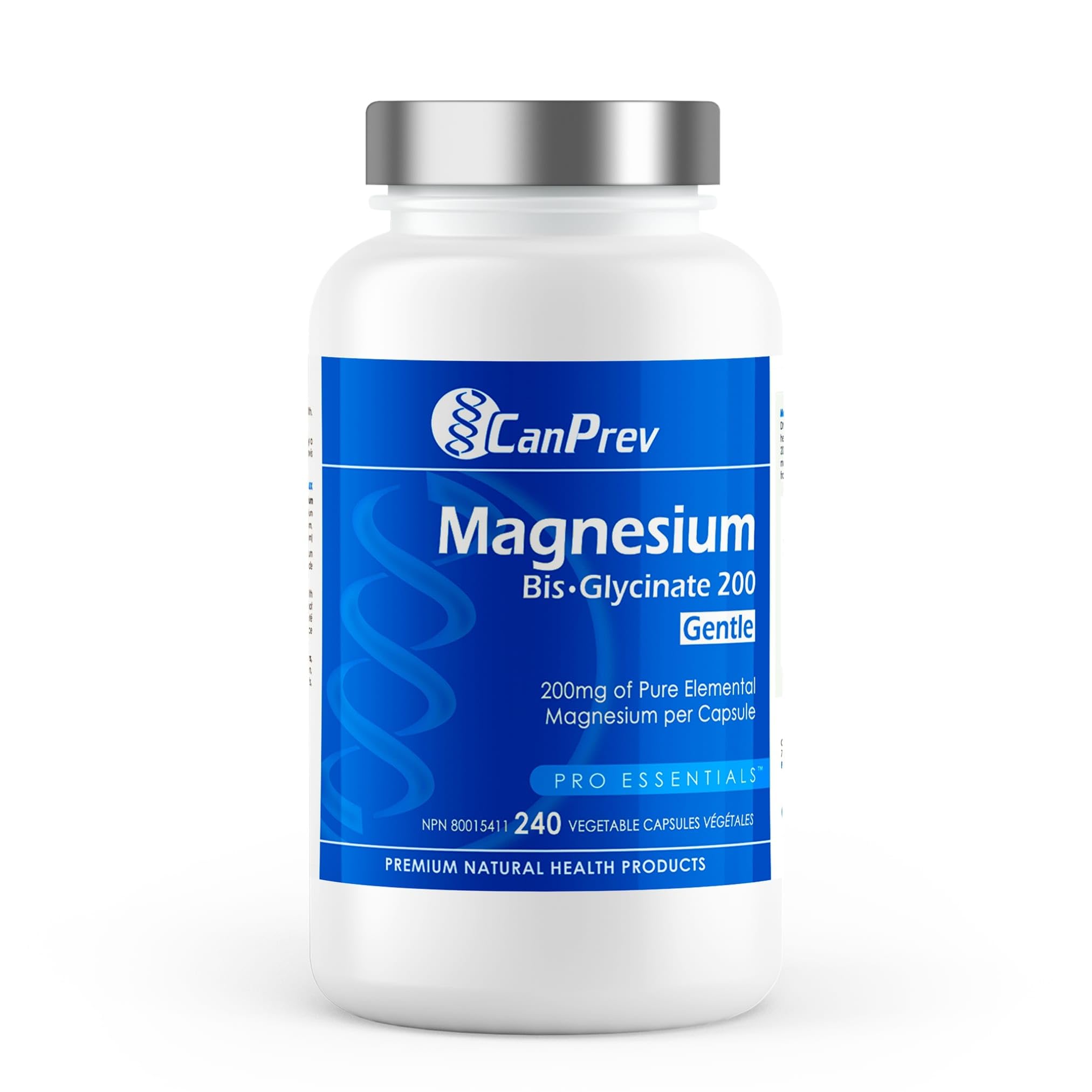 CanPrev - Magnesium Bis-Glycinate Capsules Supplement | 240 Caps | Pure ...